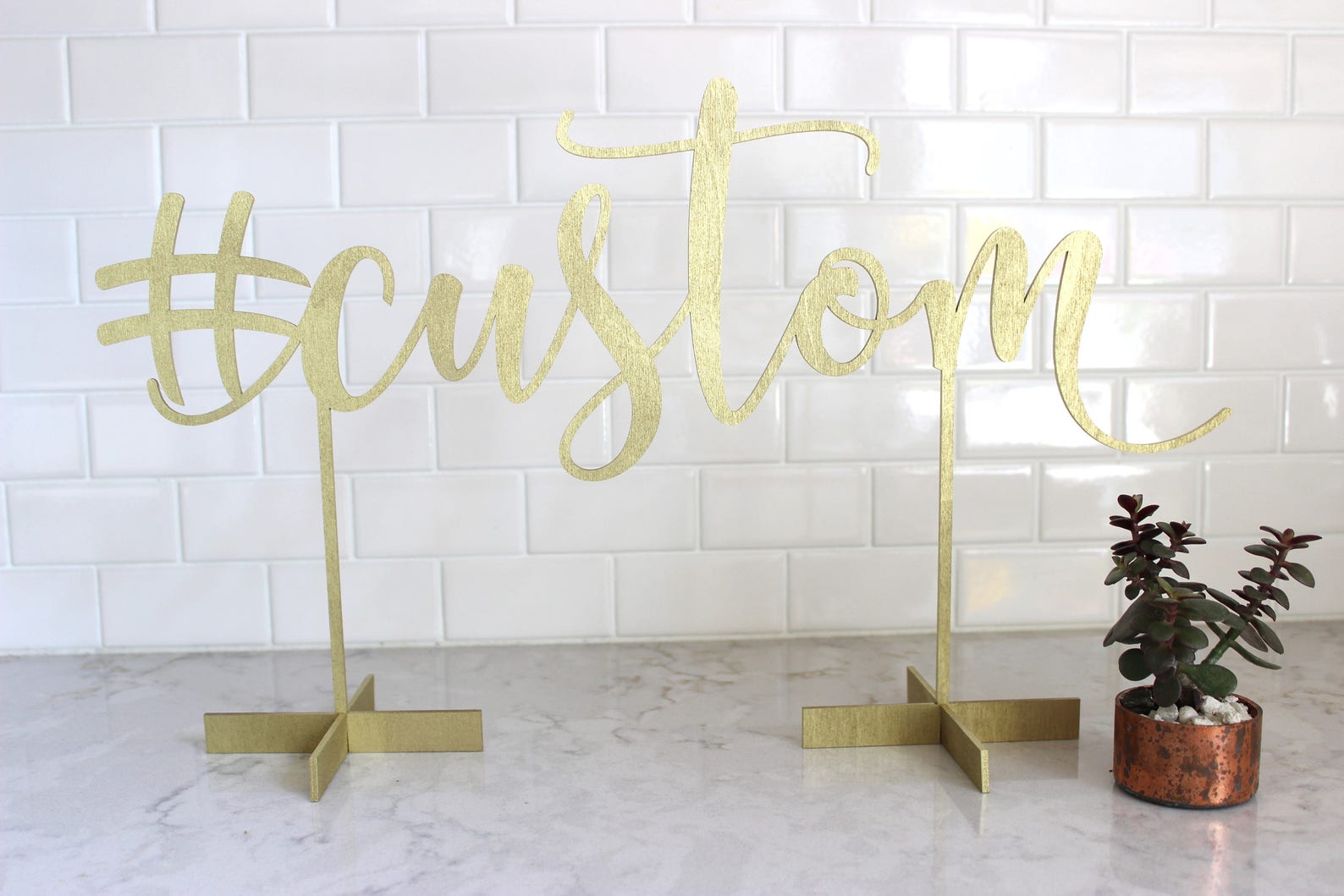 Custom Hashtag Laser Cut Name Sign // Personalized Wedding - Etsy