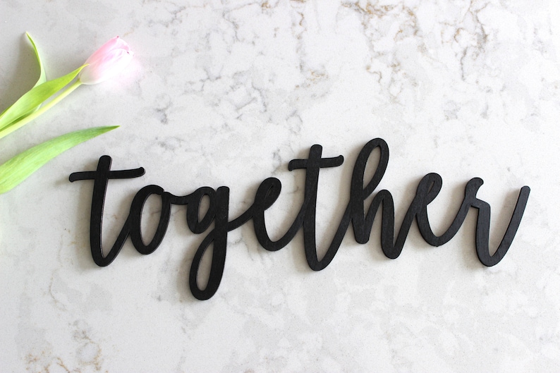 Together Sign // Wood Together Sign // Home Decor // Gather - Etsy