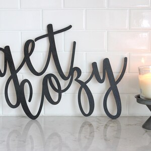 Get Cozy Sign, Wood Welcome Sign, Porch Decor, Welcome Decor, Rustic ...