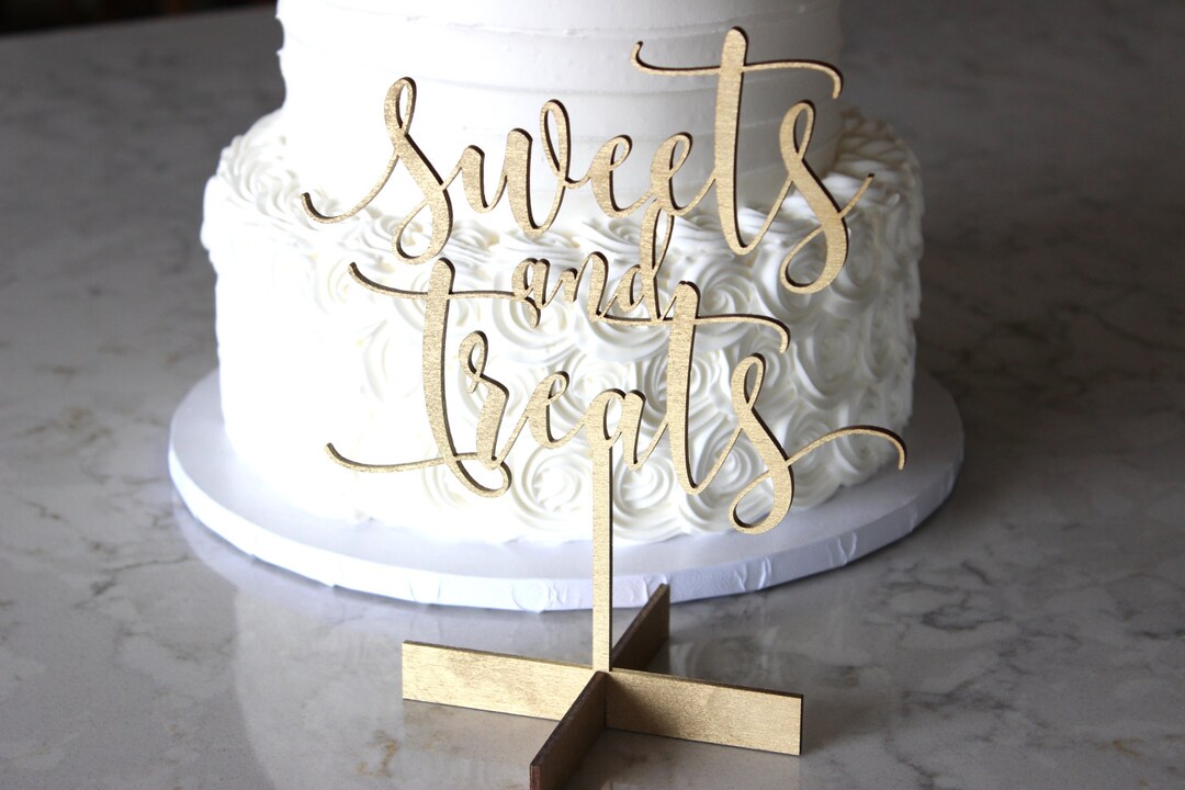 Laser Cut Sweets and Treats Sign // Wedding Sign // Wedding Decor ...