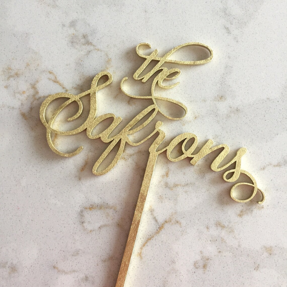 Custom Last Name Topper // Wedding Cake Topper // Bridal Shower Cake ...