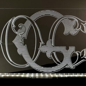 LED Monogram, Wedding Monogram, Personalized LED Monogram, Head Table ...