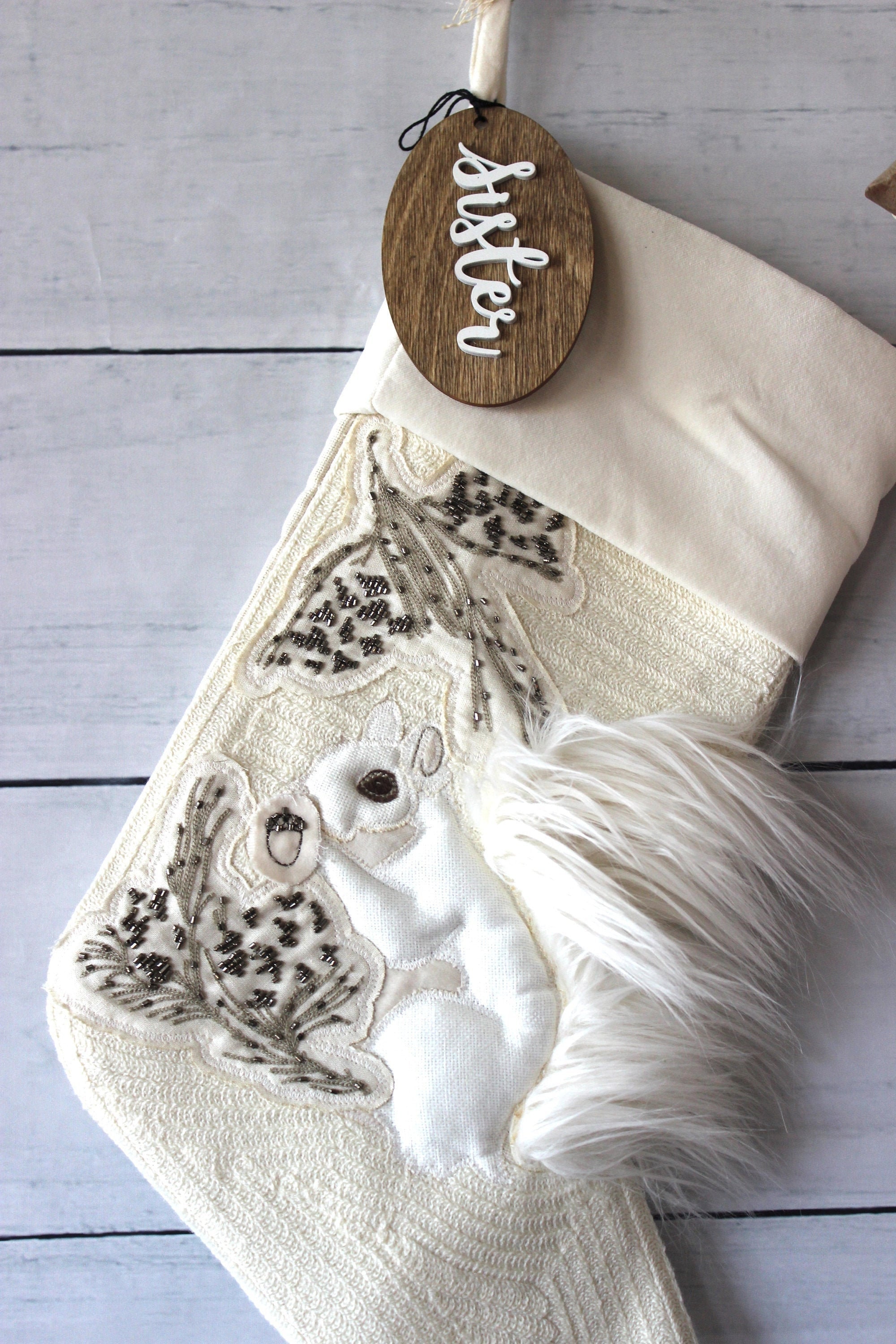 Custom Stocking Hangers // Stocking Name Signs //christmas | Etsy