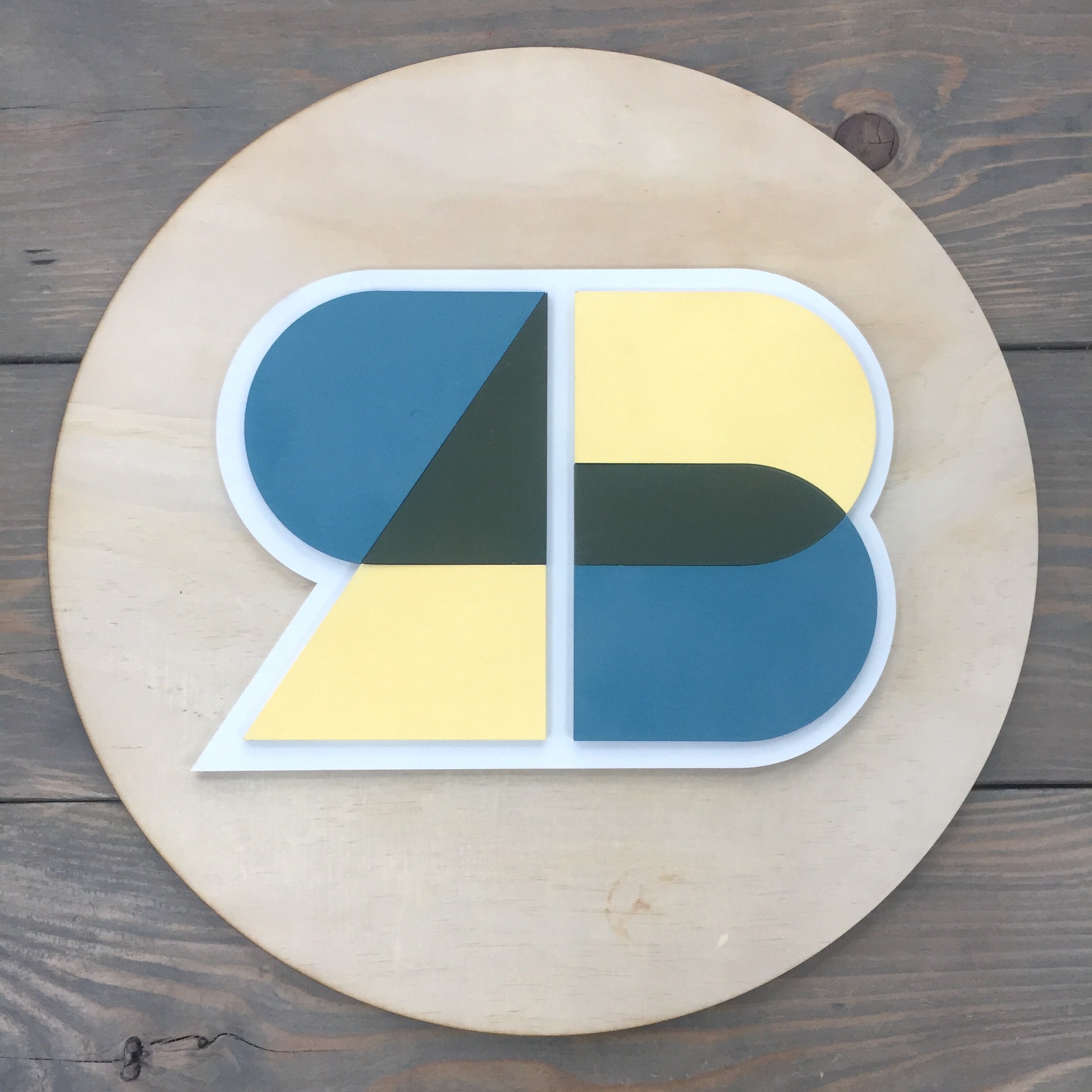 Round Business Logo // Logo Signage // Logo Sign // Business | Etsy