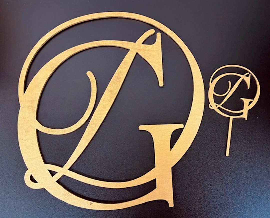 Monogram Sign, Wedding Sign, Custom Initials Monogram, Custom Monogram ...