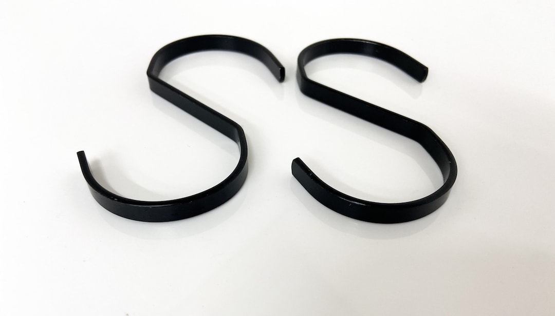 Black "s" Hooks / Wedding Sign Hooks / Welcome Sign Hooks / Set of 2 ...