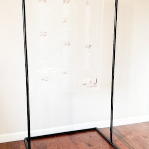 Black Stand, Wedding Sign Stand, Black Modern Sign Holder, Wedding ...