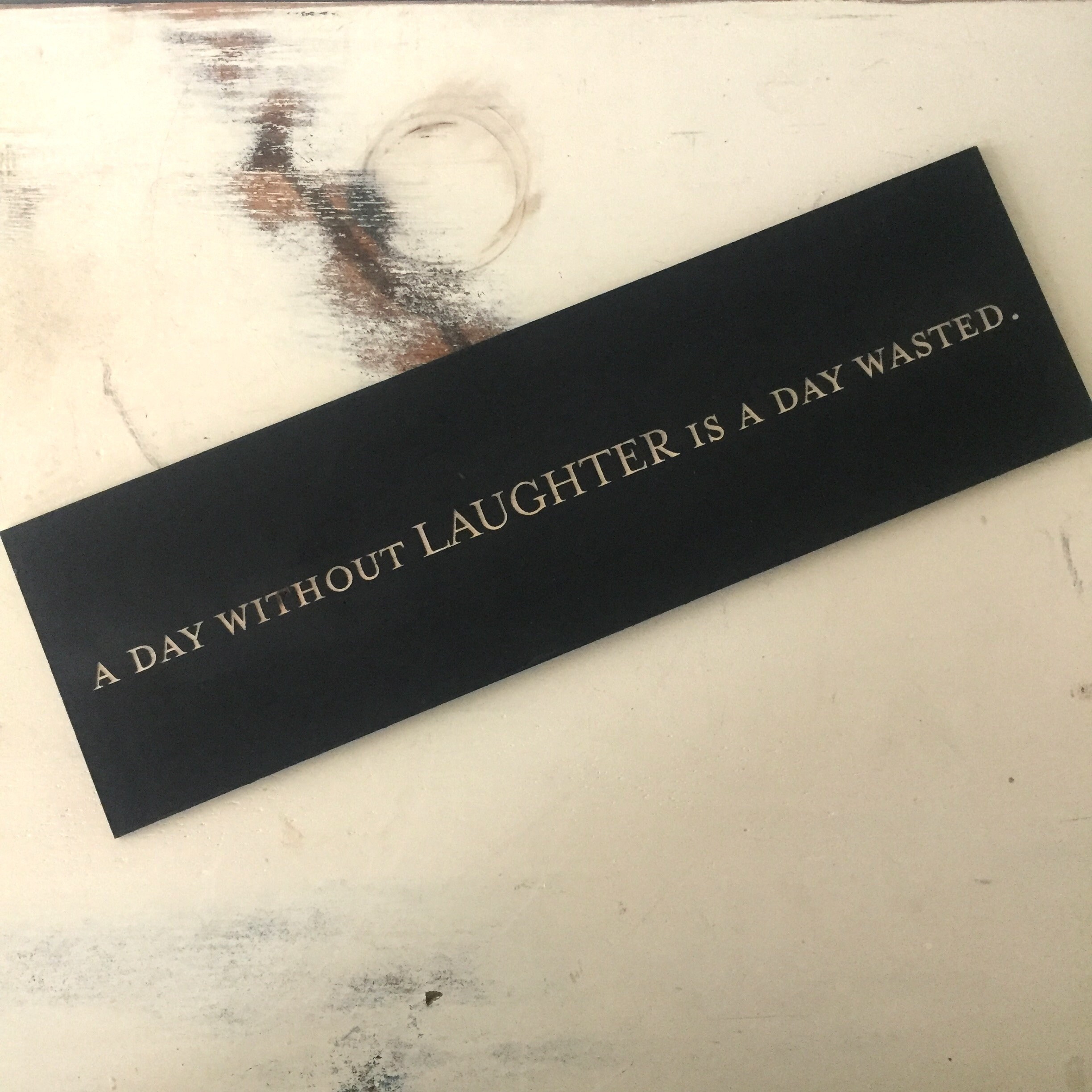 A day without laughter sign // laughter // mental health | Etsy