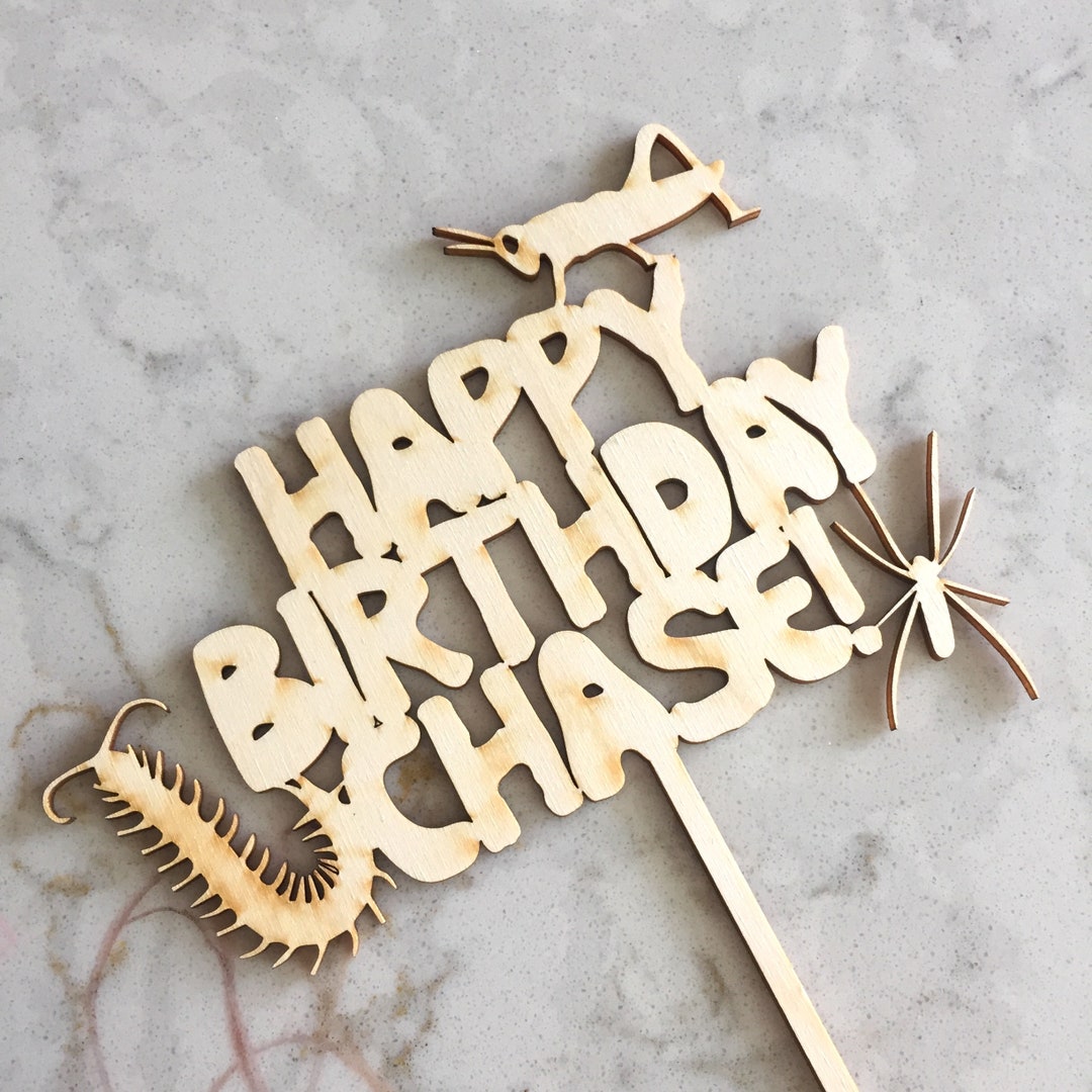 Custom Bug Birthday Cake Topper, Custom First Birthday Cake Topper ...