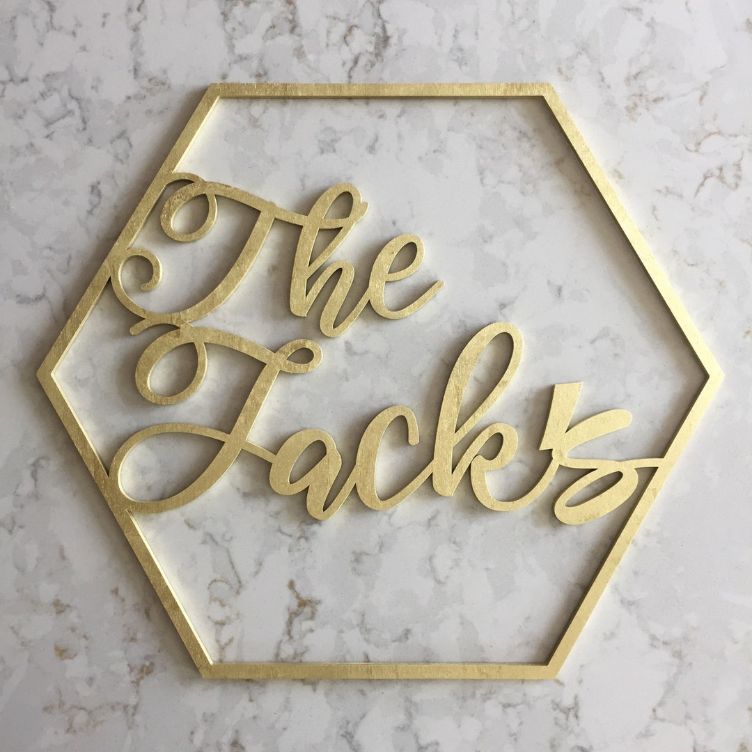 Geometric Custom Wooden Name Sign / Wedding Sign / Custom Name - Etsy