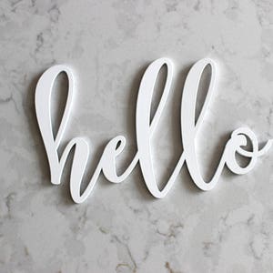 Hello Sign, Wood Hello Sign, Porch Décor, Welcome Home Décor, Rustic ...