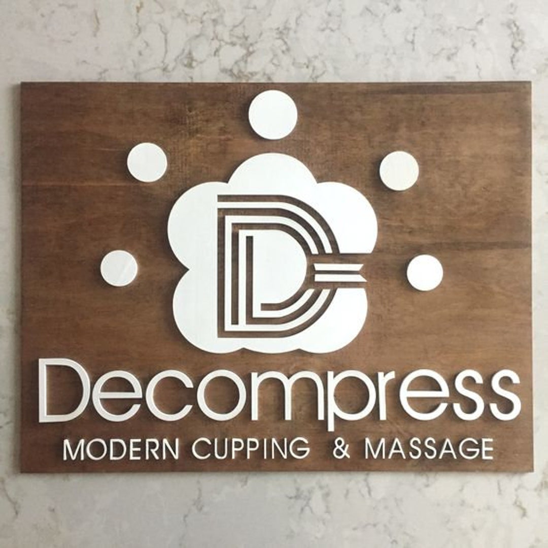 Rectangular Business Logo // Logo Signage // Logo Sign // Business Sign ...