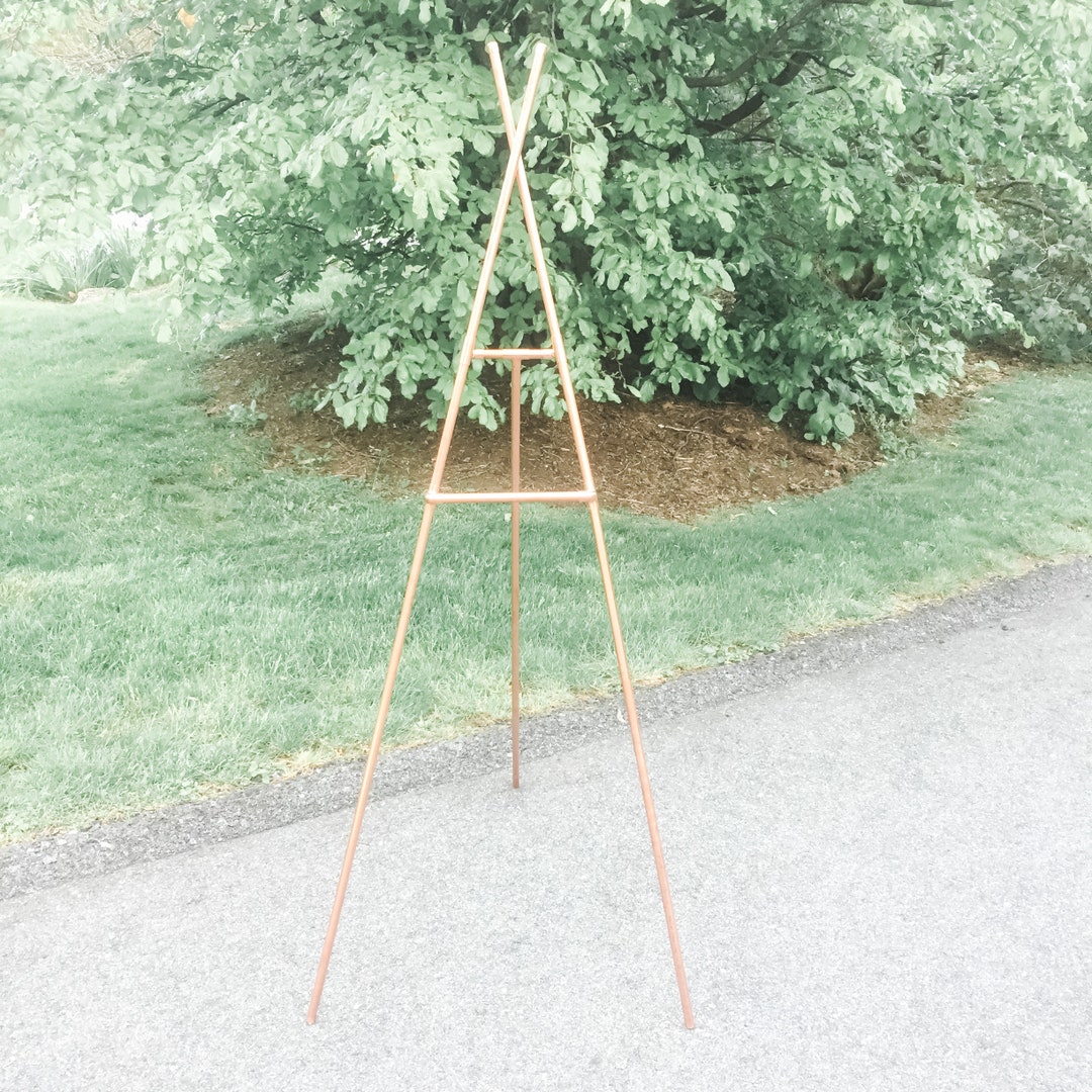 Copper Easel Stand, Wedding Welcome Stand, Wedding Sign Stand, Welcome ...