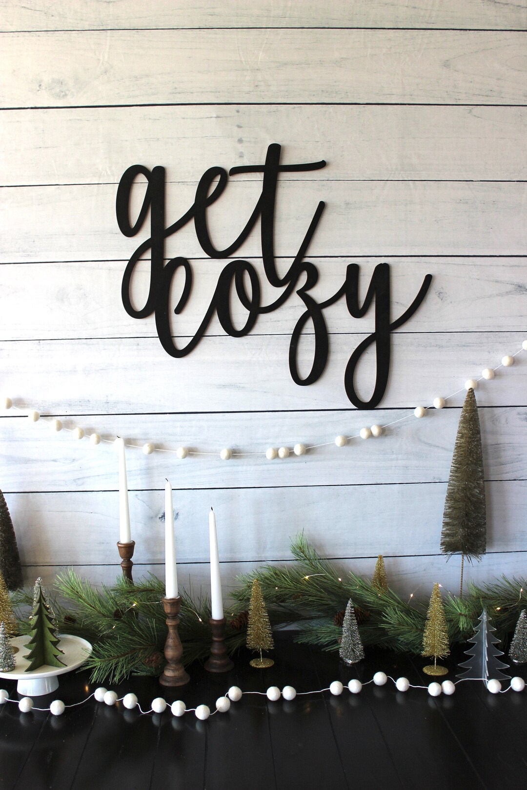 Get Cozy Sign Wood Welcome Sign Porch Decor Welcome Decor - Etsy