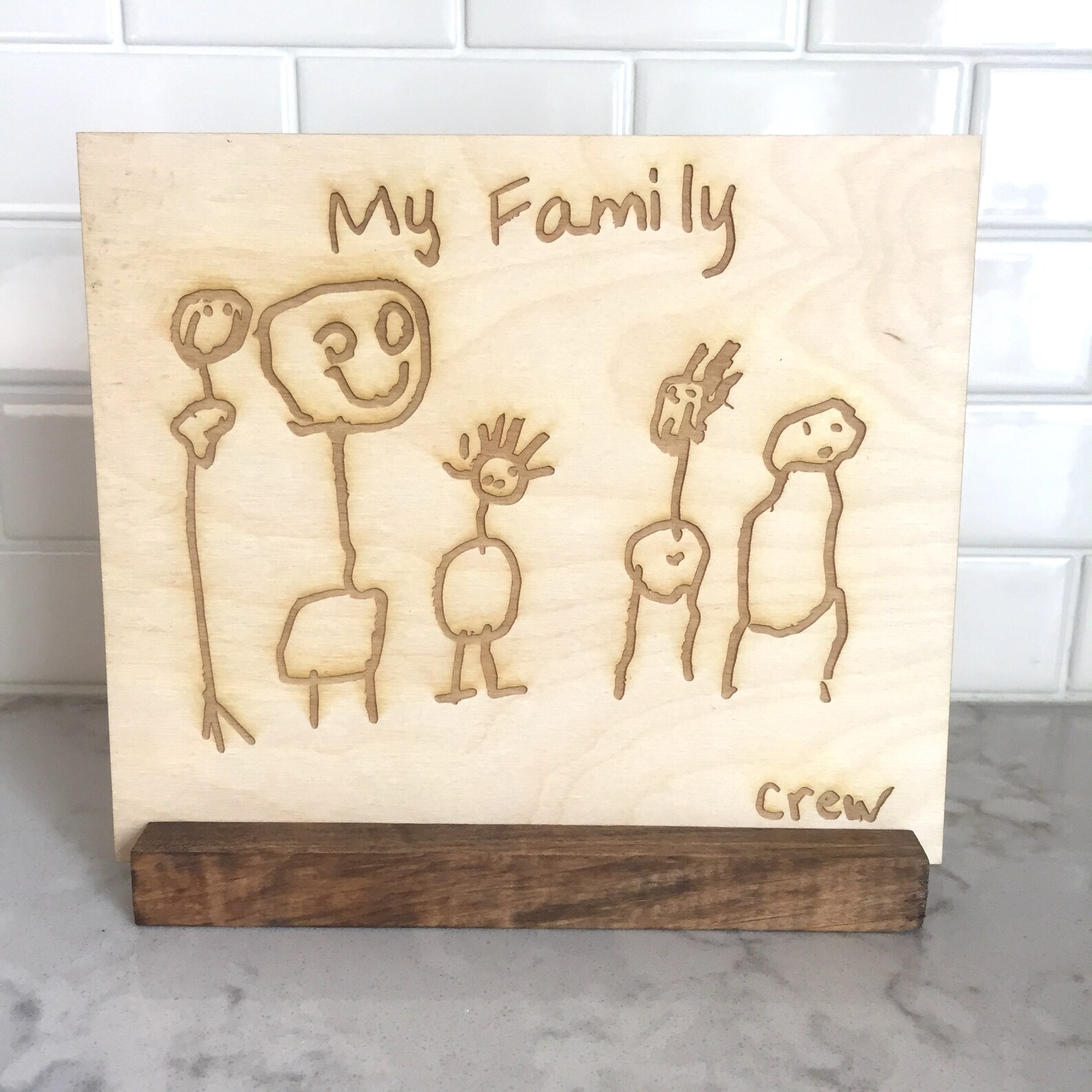Kids Art Sign // Engraved Kids Art Sign // Home Decor - Etsy