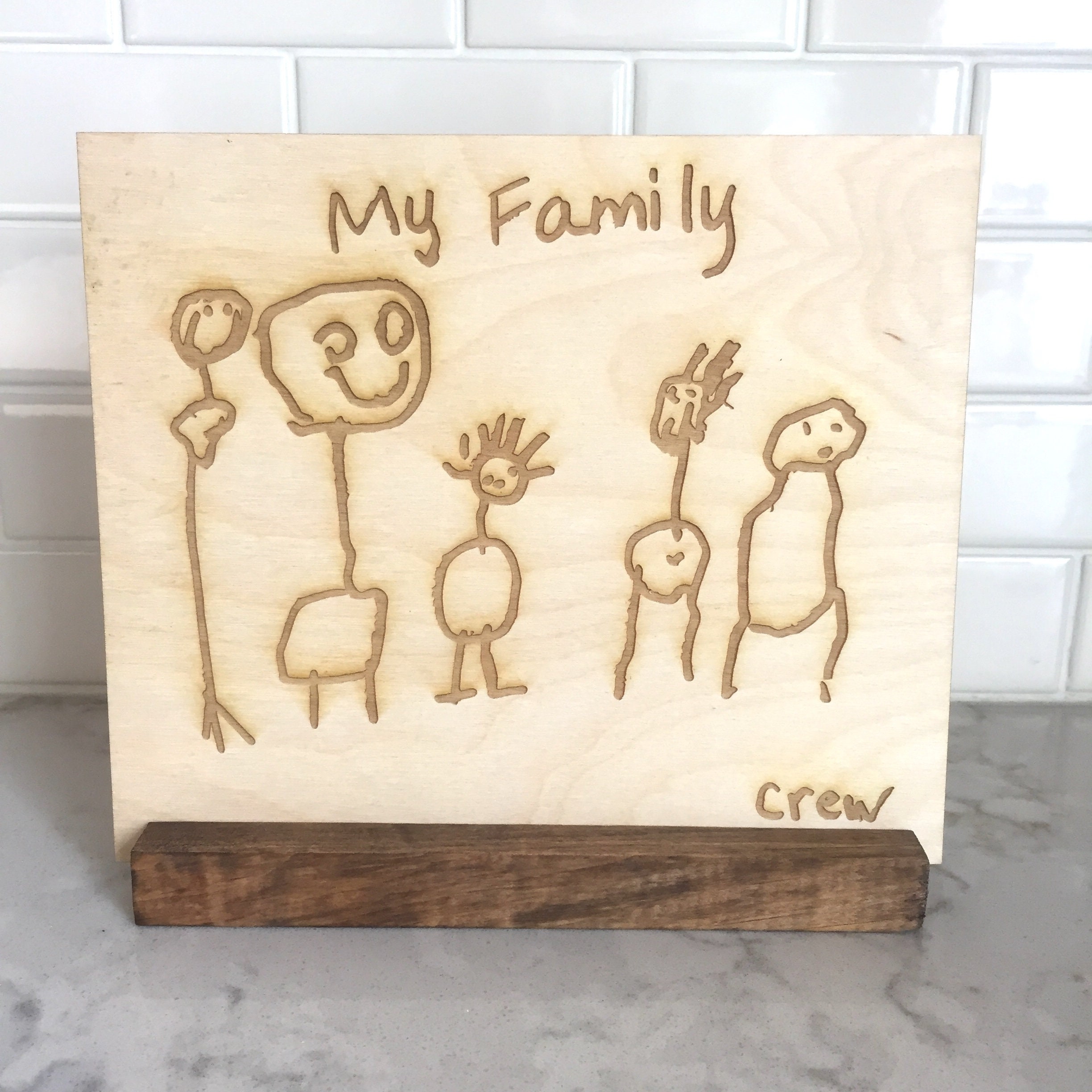 Kids Art Sign // Engraved Kids Art Sign // Home Decor - Etsy