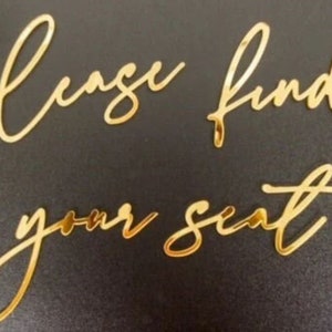 Your Seat Awaits, Our Favorite People, Please Find Your Seat Lettering ...