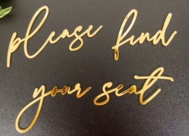 Your Seat Awaits, Our Favorite People, Please Find Your Seat Lettering ...