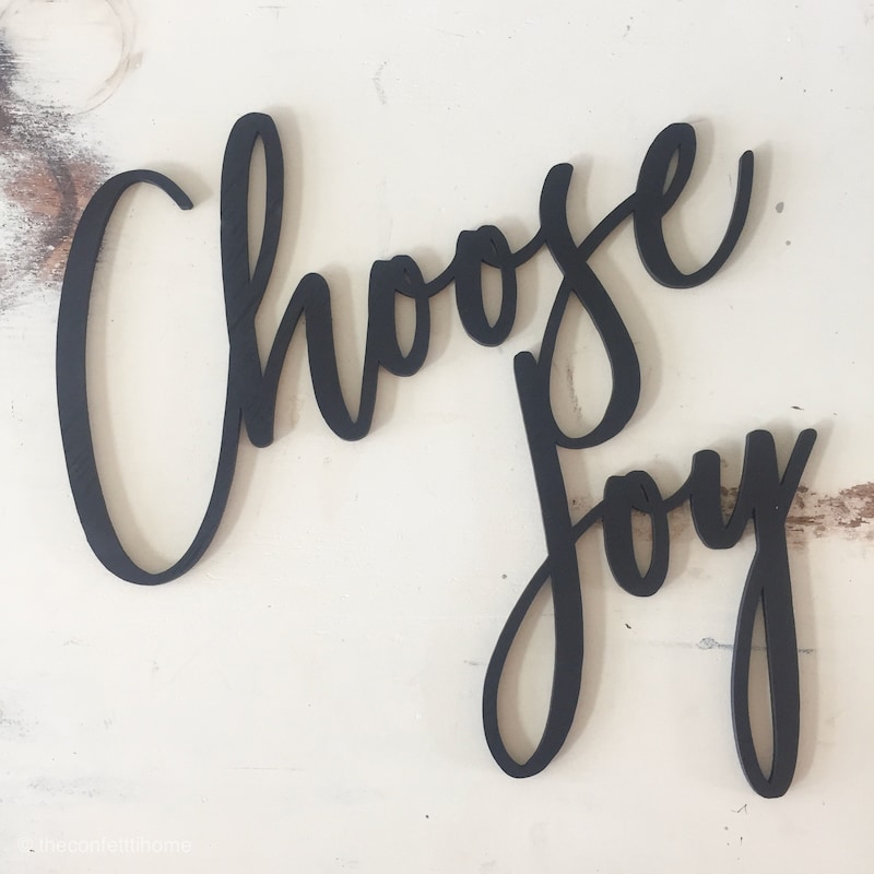 Wooden Joy Sign - Etsy