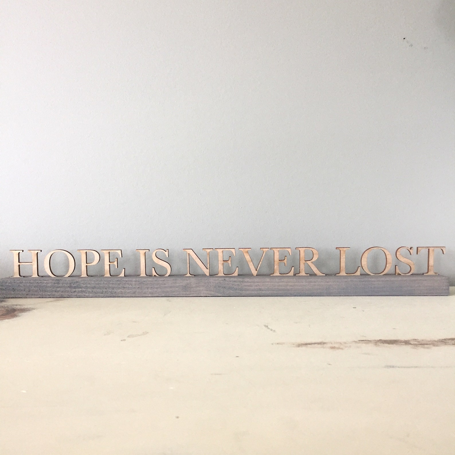 Hope is Never Lost Sign // Home Sign // Office Decor // - Etsy