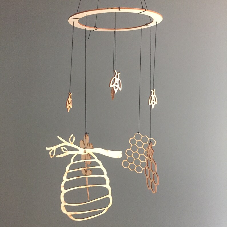 Bee Mobile // Nursery Decor // Bee Nursery // Nursery Mobile // Bee ...