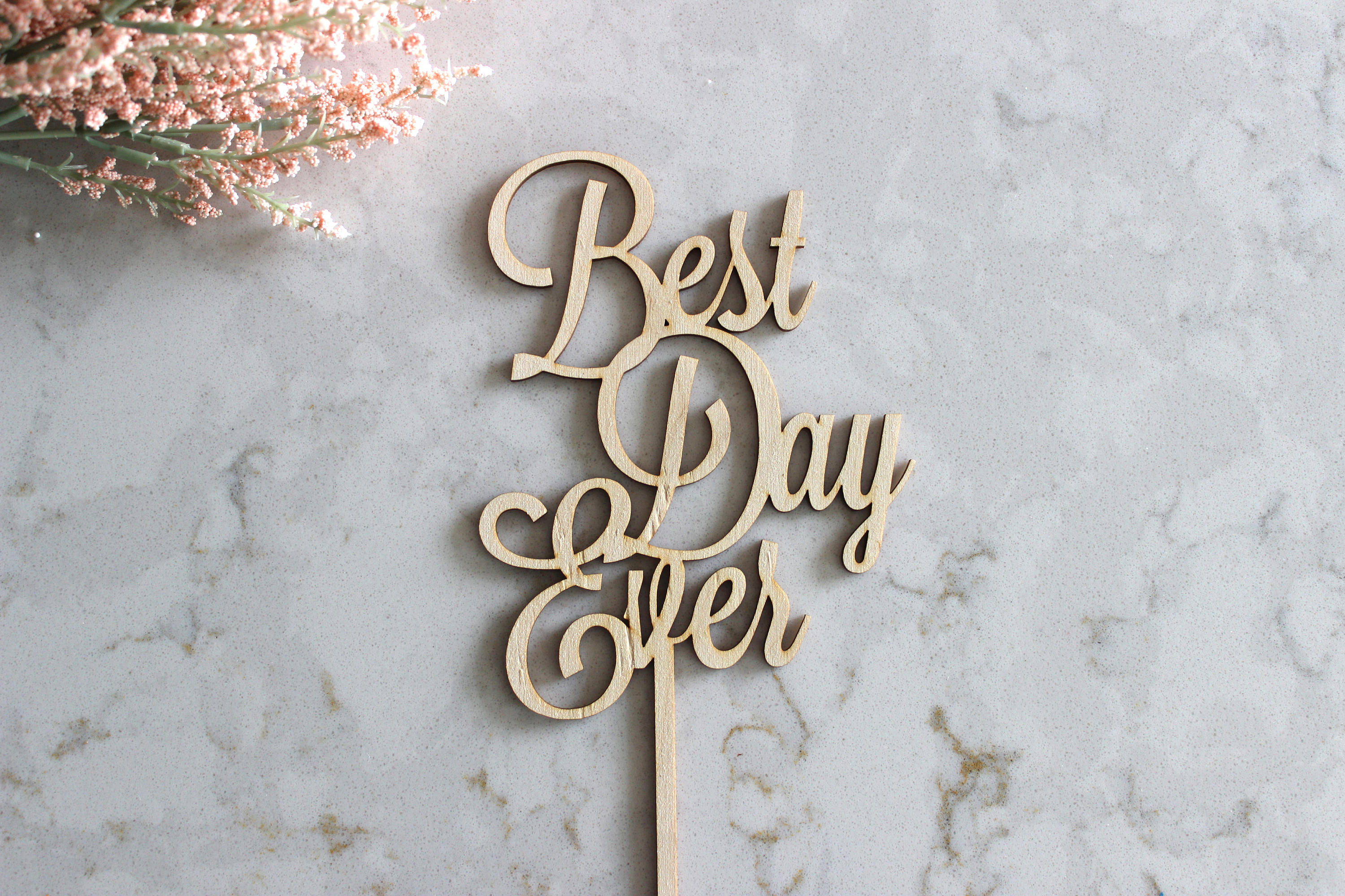 Best Day Ever Cake Topper // Wedding Cake Topper // Bridal - Etsy