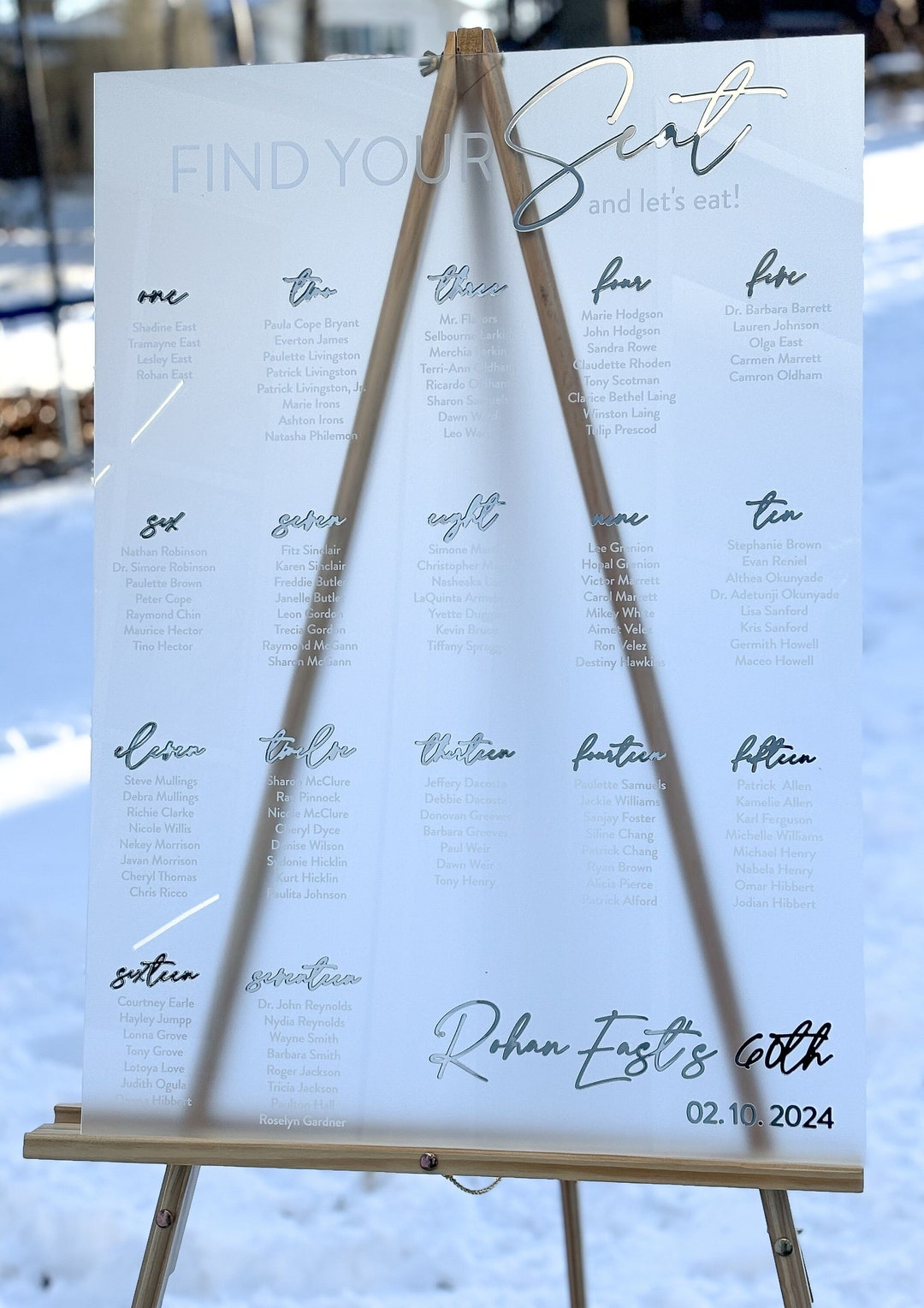 Find Your Seat, Seating Chart, by Table Seating Chart, Name Seating ...