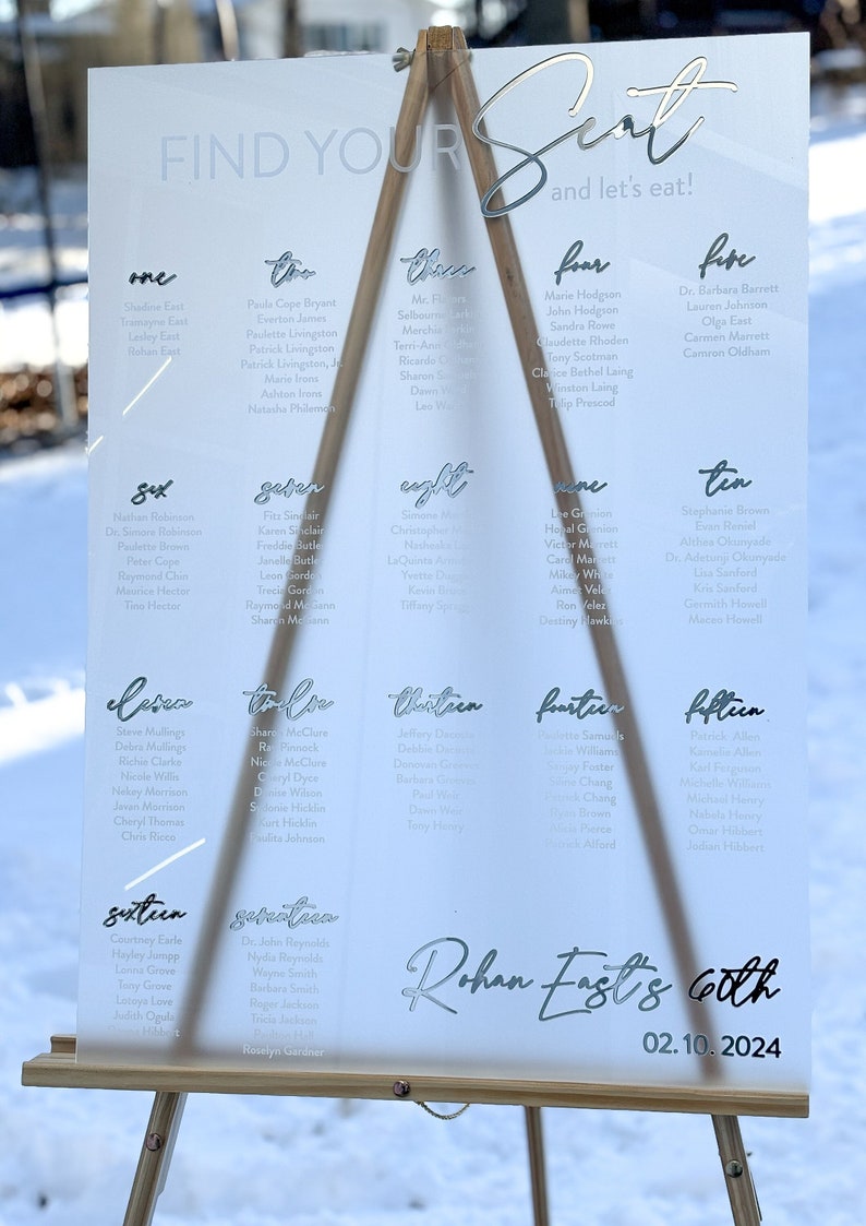 Find Your Seat, Seating Chart, by Table Seating Chart, Name Seating ...