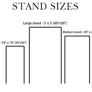 Black Stand Sign Holder Set, Wedding Sign Holder, Acrylic Sign Holder ...