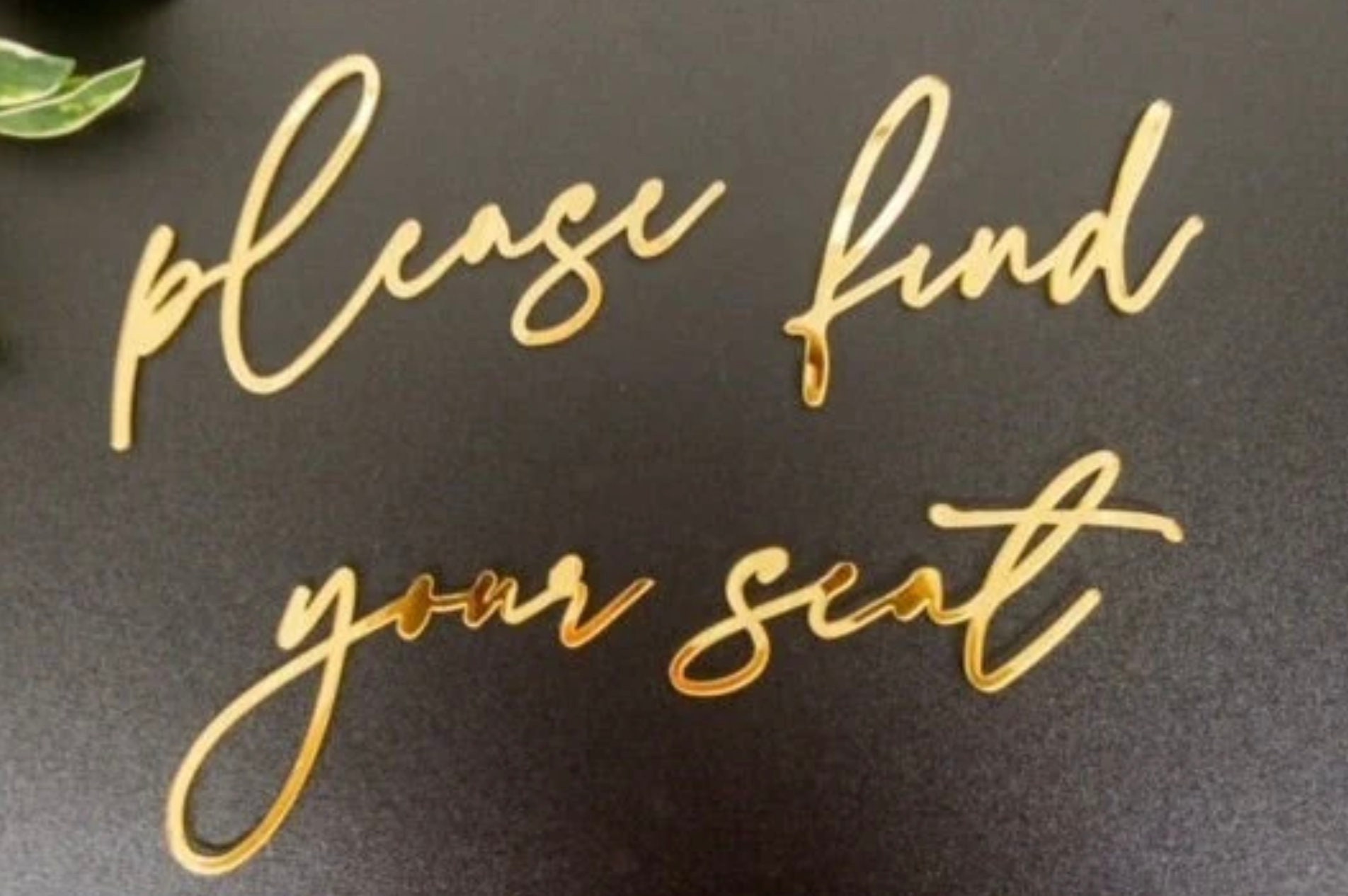 Your Seat Awaits, Please Find Your Seat Lettering Cutouts ONLY, Wedding ...