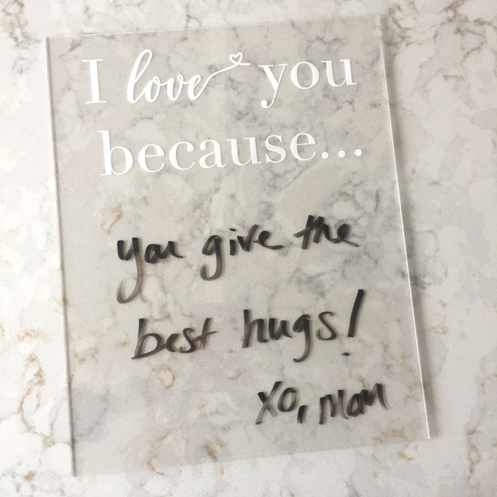 I Love You Because Sign // Valentine's Day Decor //valentine's Decor ...