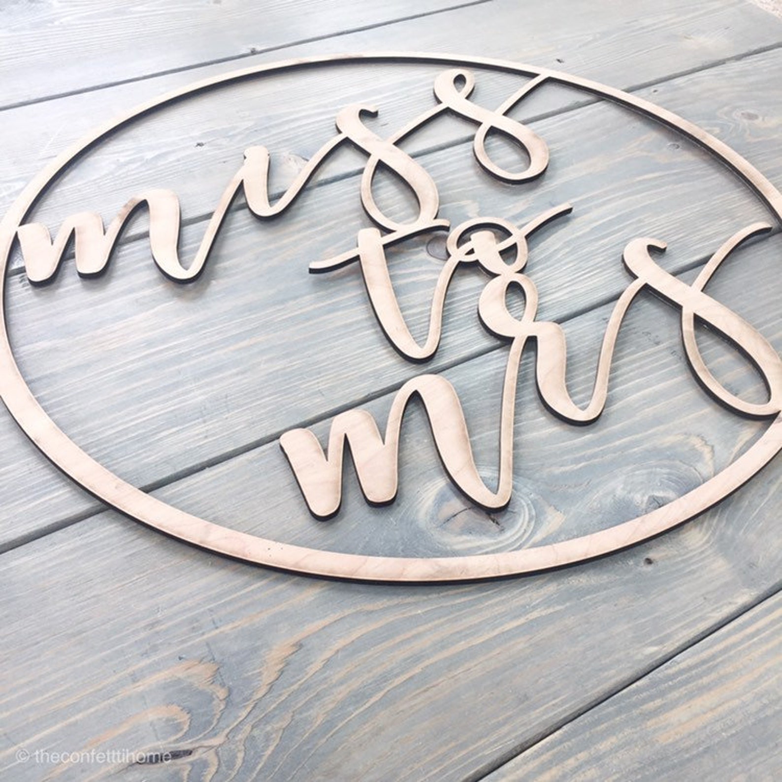 Miss to Mrs Circle Sign / Wedding Sign / Miss to Mrs Sign / - Etsy