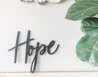 Hope Charlie Script Wood Sign Wood Sign Art, Wooden Sign, Laser Cut ...