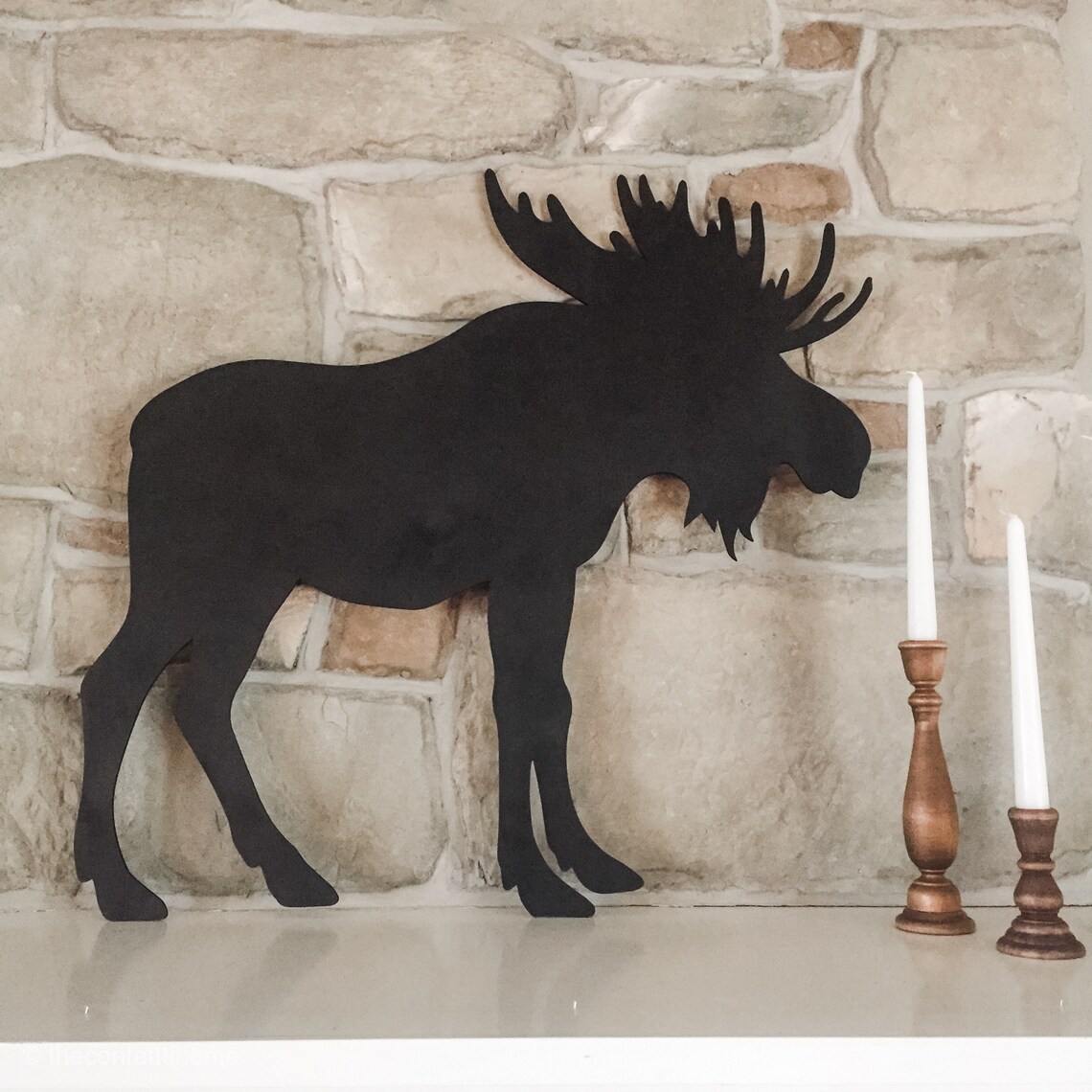 Moose Sign // Wood Moose //christmas Decor // Holiday Decor // - Etsy