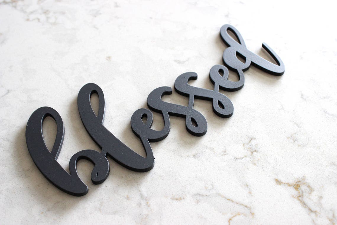 Blessed Sign // Wood Blessed Sign //fall Decor//thanksgiving - Etsy