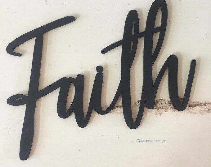 Faith Sign, Wood Relax Sign, Porch Décor, Faith Décor, Modern Wood Sign ...