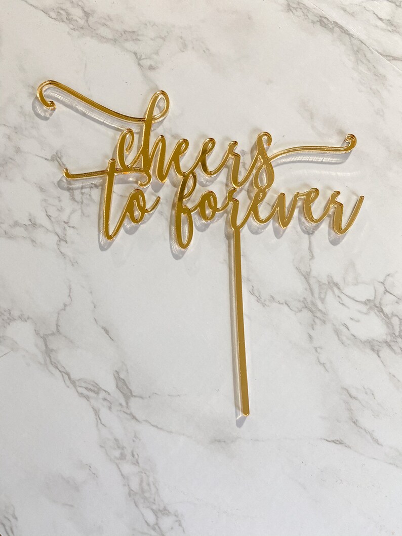 Custom Wedding Cake Topper / Forever Cake Topper / Anniversary - Etsy