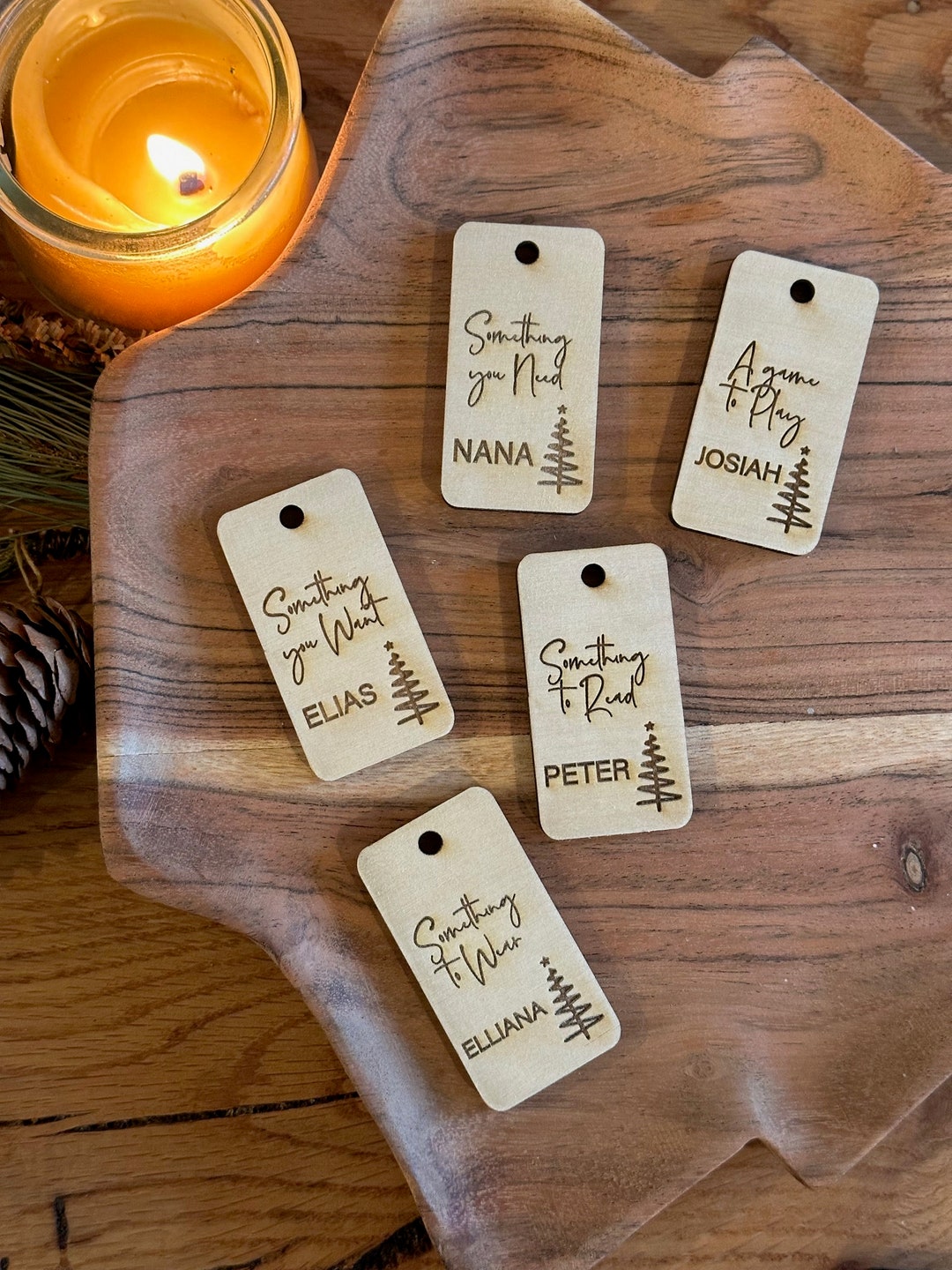 5 Custom Gift Tags, Gift Tags, Holiday Gift Tags, Christmas Gift Tags ...