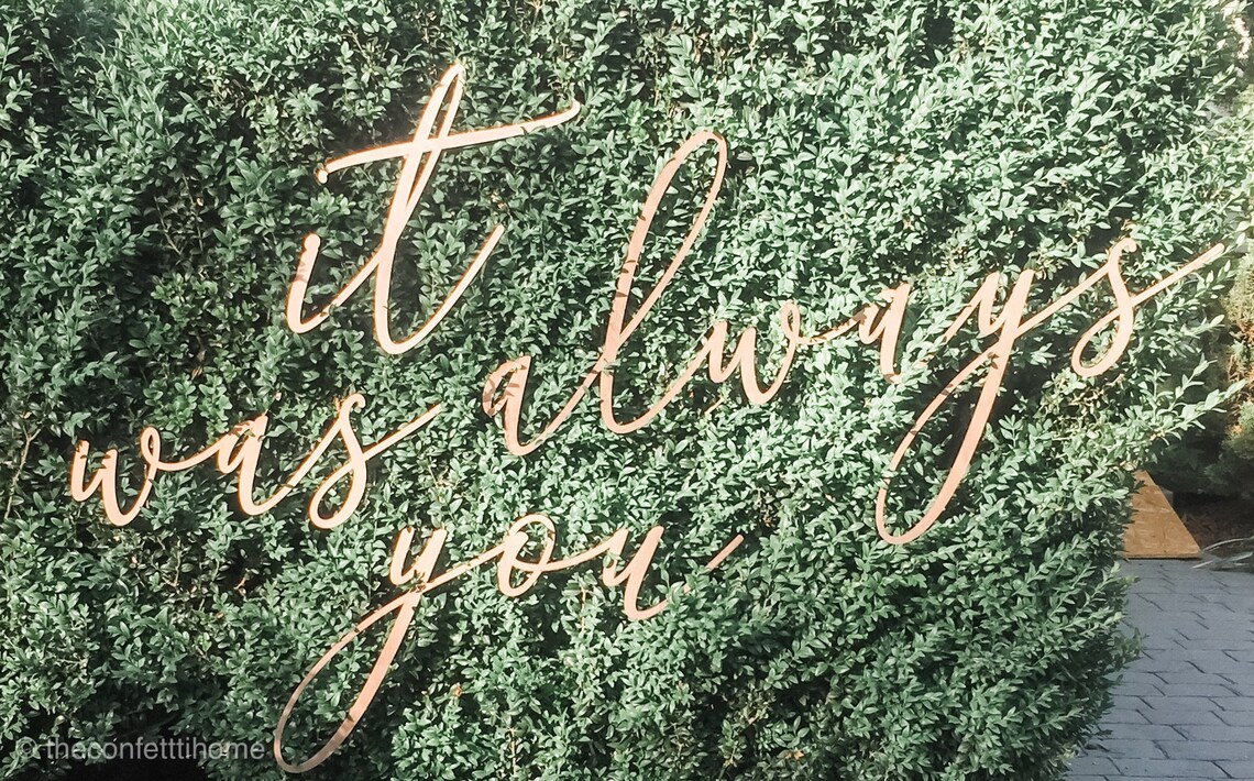 Always You Sign, Wood Wedding Decor, Large Wedding Sign, Wedding Decor ...