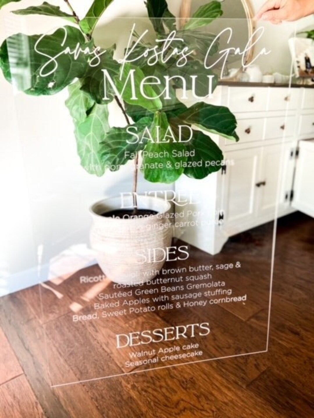 Clear Acrylic Wedding Menu Sign Wedding Table Menu Sign Menu Board ...