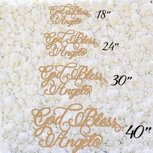 Custom God Bless Name Sign / God Bless Sign / Custom Name Sign / Custom ...