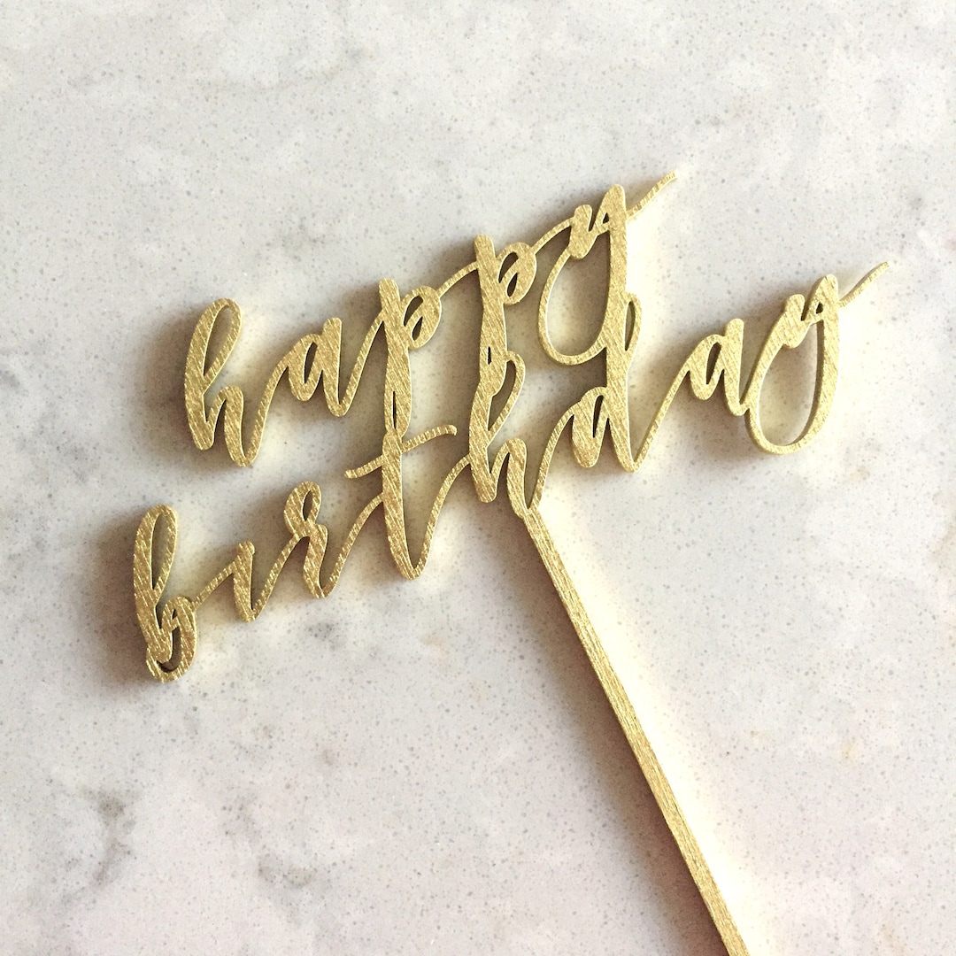 Happy Birthday Cake Topper / Birthday Cake Topper / Birthday Party ...