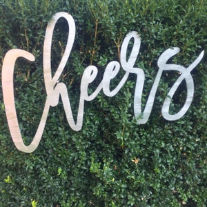 Cheers Sign / Wood Wedding Decor / Wedding Signs / Wedding Decor ...