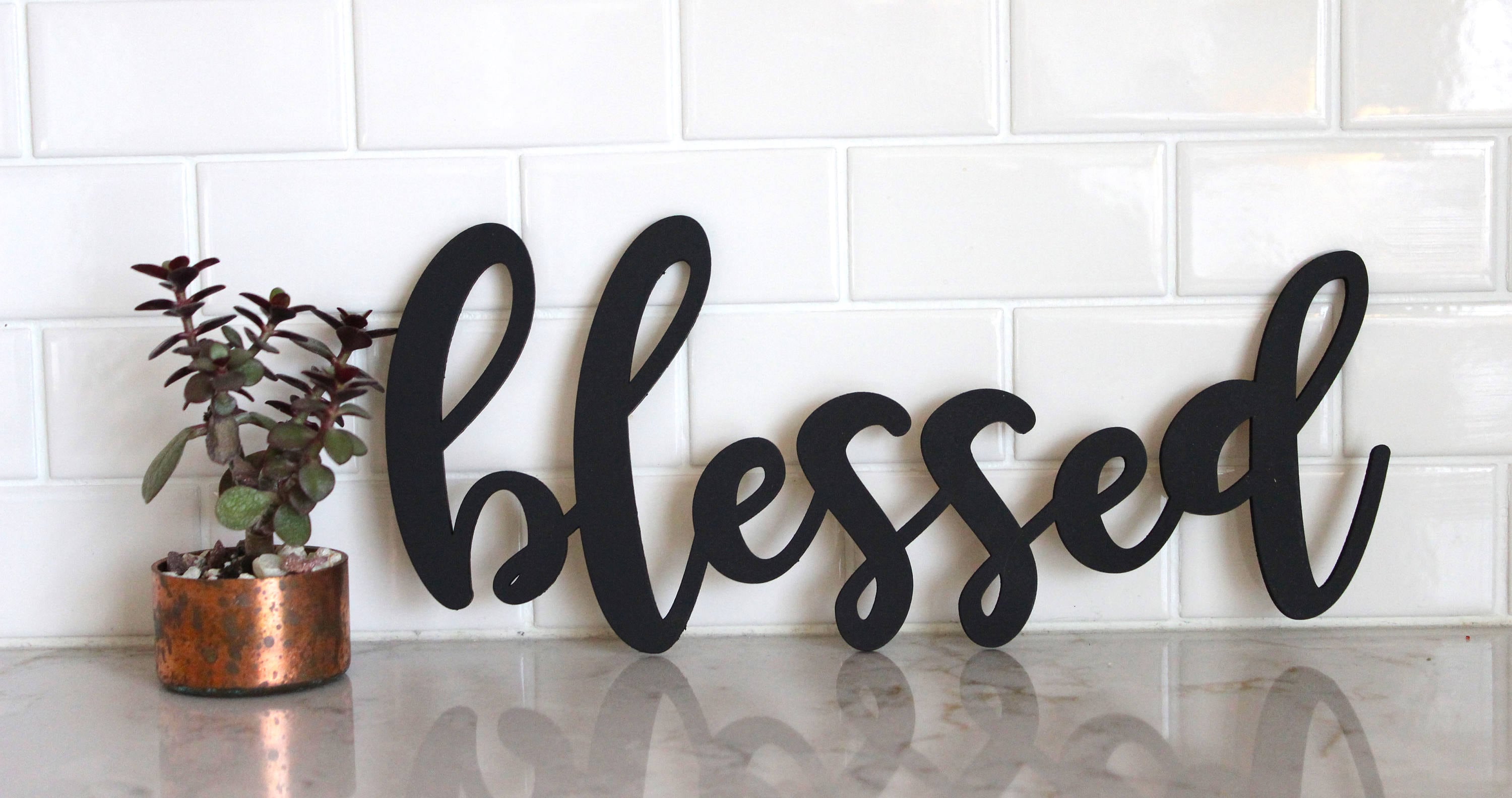 Blessed Sign // Wood Blessed Sign //fall Decor//thanksgiving - Etsy