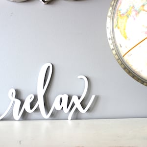 Relax Sign, Wood Relax Sign, Porch Decor, Summer Decor, Rustic Wood ...