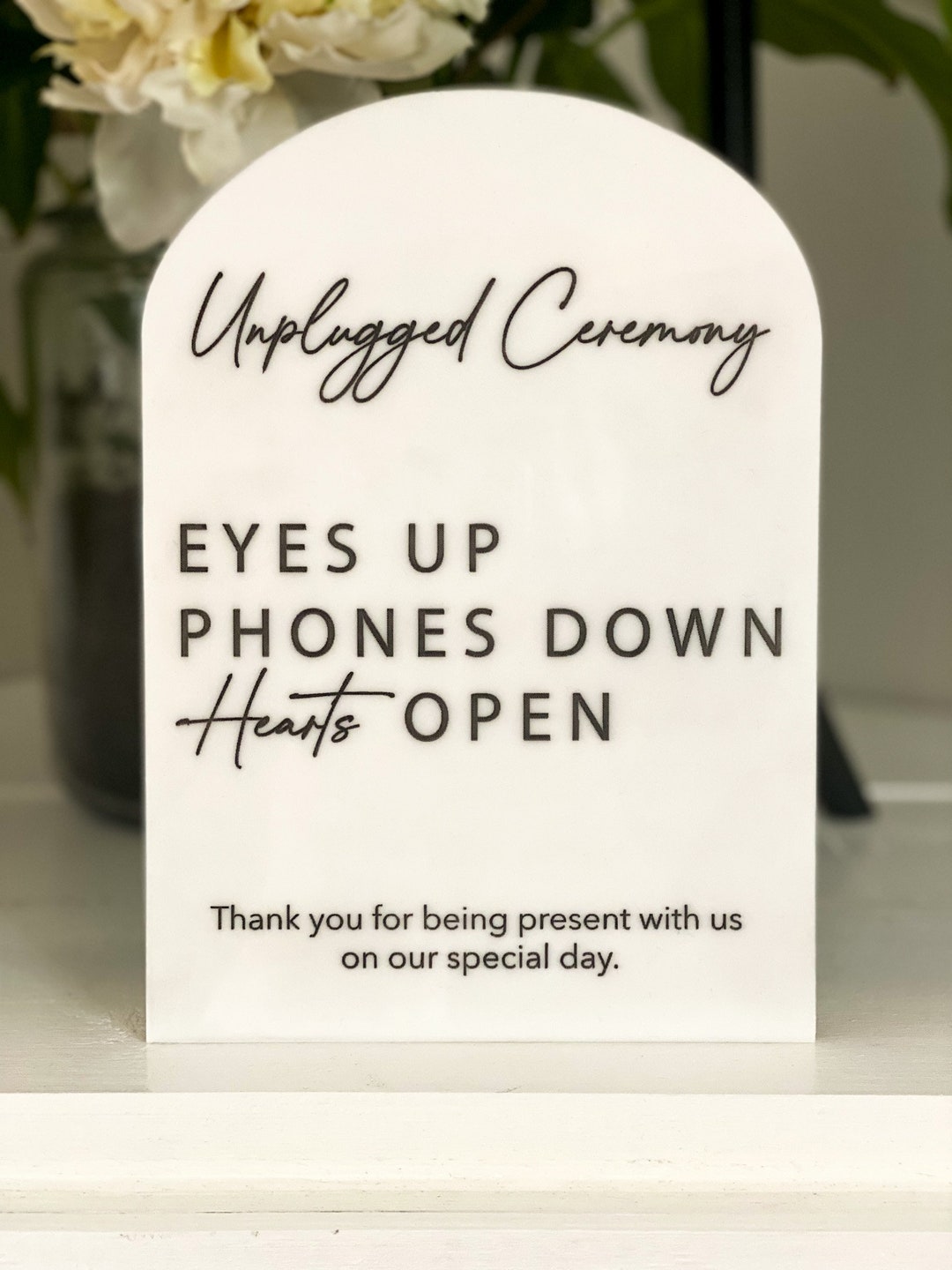 Unplugged Ceremony Sign / Wedding Décor / Unplugged Wedding / Unplugged ...