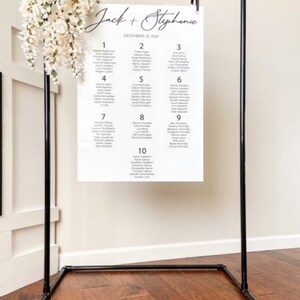Black Stand, Wedding Sign Stand, Acrylic Sign Holder, Wedding Welcome ...