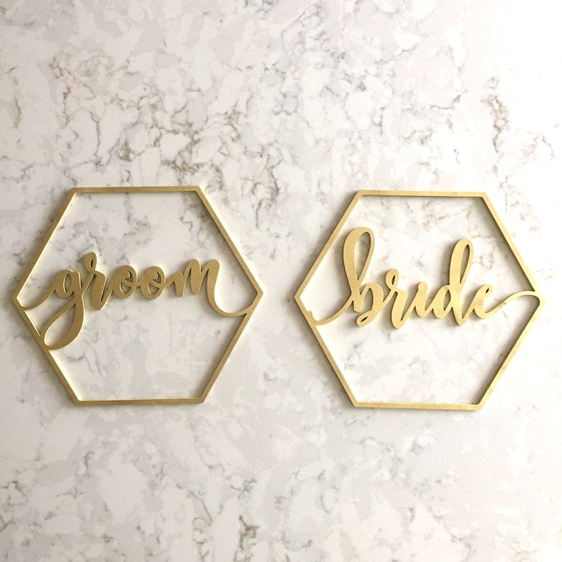 Geometric Chair Signs // Chair Signs // Wedding Decor // - Etsy