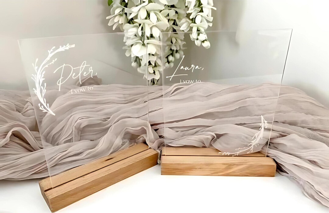 Engraved Personalized Wedding Vows, Ceremony Vows, Our Wedding Vows ...