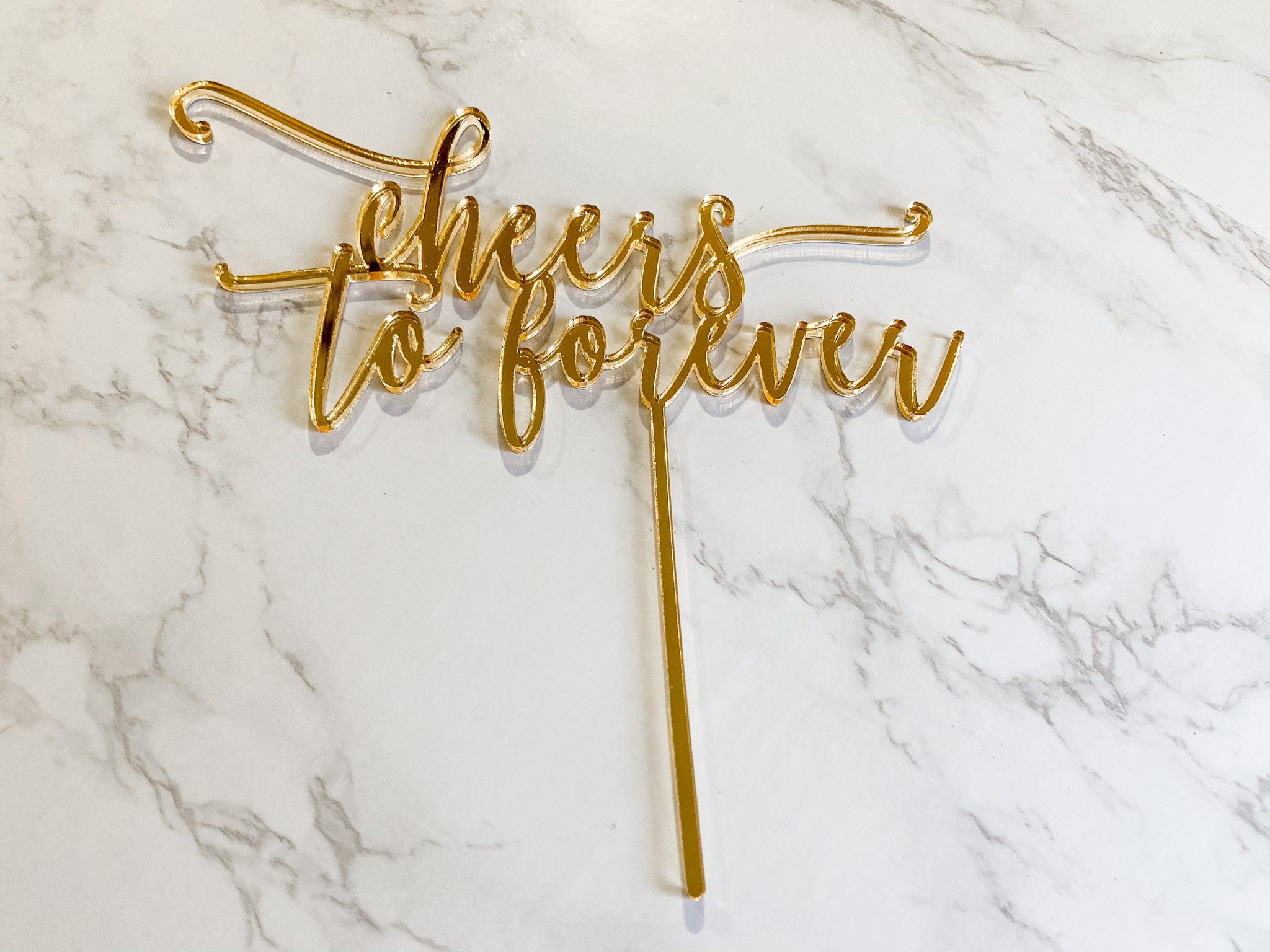 Custom Wedding Cake Topper / Forever Cake Topper / Anniversary - Etsy